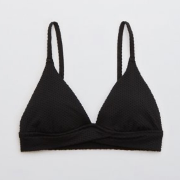aerie | Swim | Aerie Jacquard Crossover Triangle Bikini Top | Poshmark
